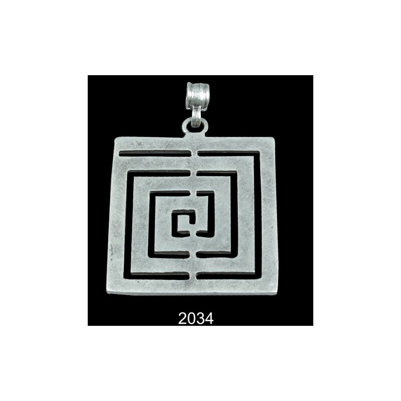 square labyrinth Pendant, $ 12,61